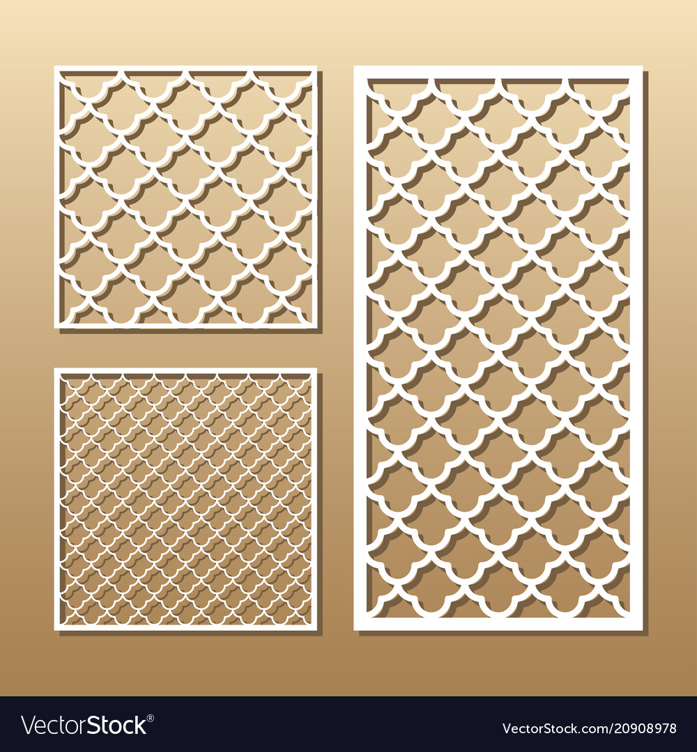 Laser cut panel Royalty Free Vector Image - VectorStock