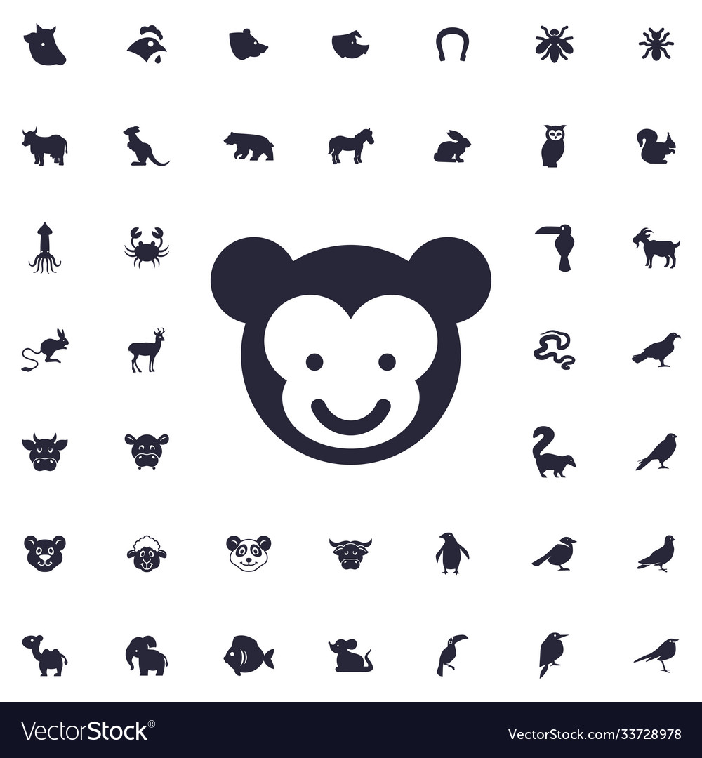 Monkey icon Royalty Free Vector Image - VectorStock