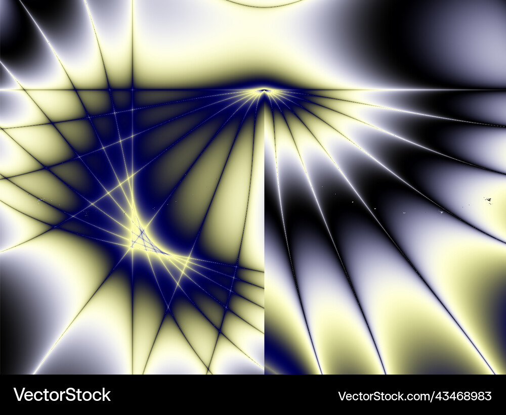Abstract blue-yellow background of lines Vector Image