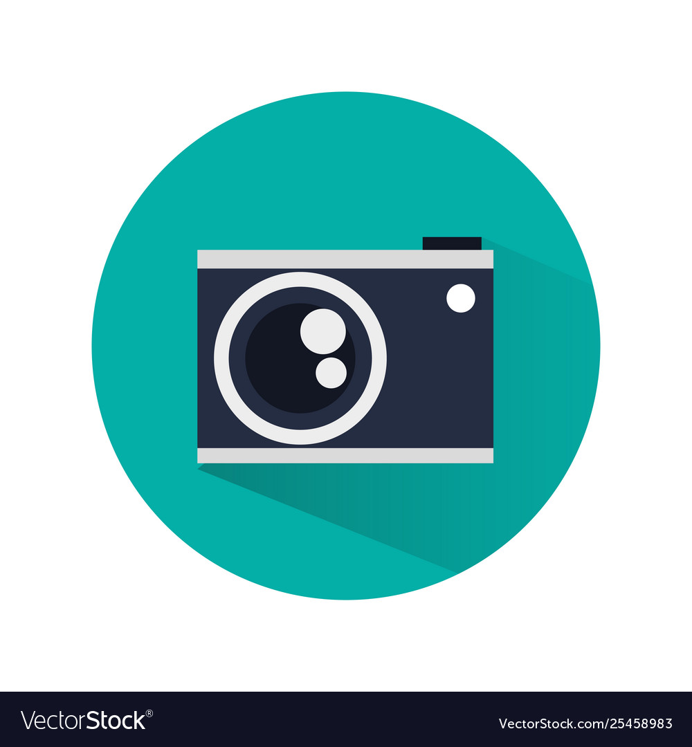 Camera over circle design Royalty Free Vector Image