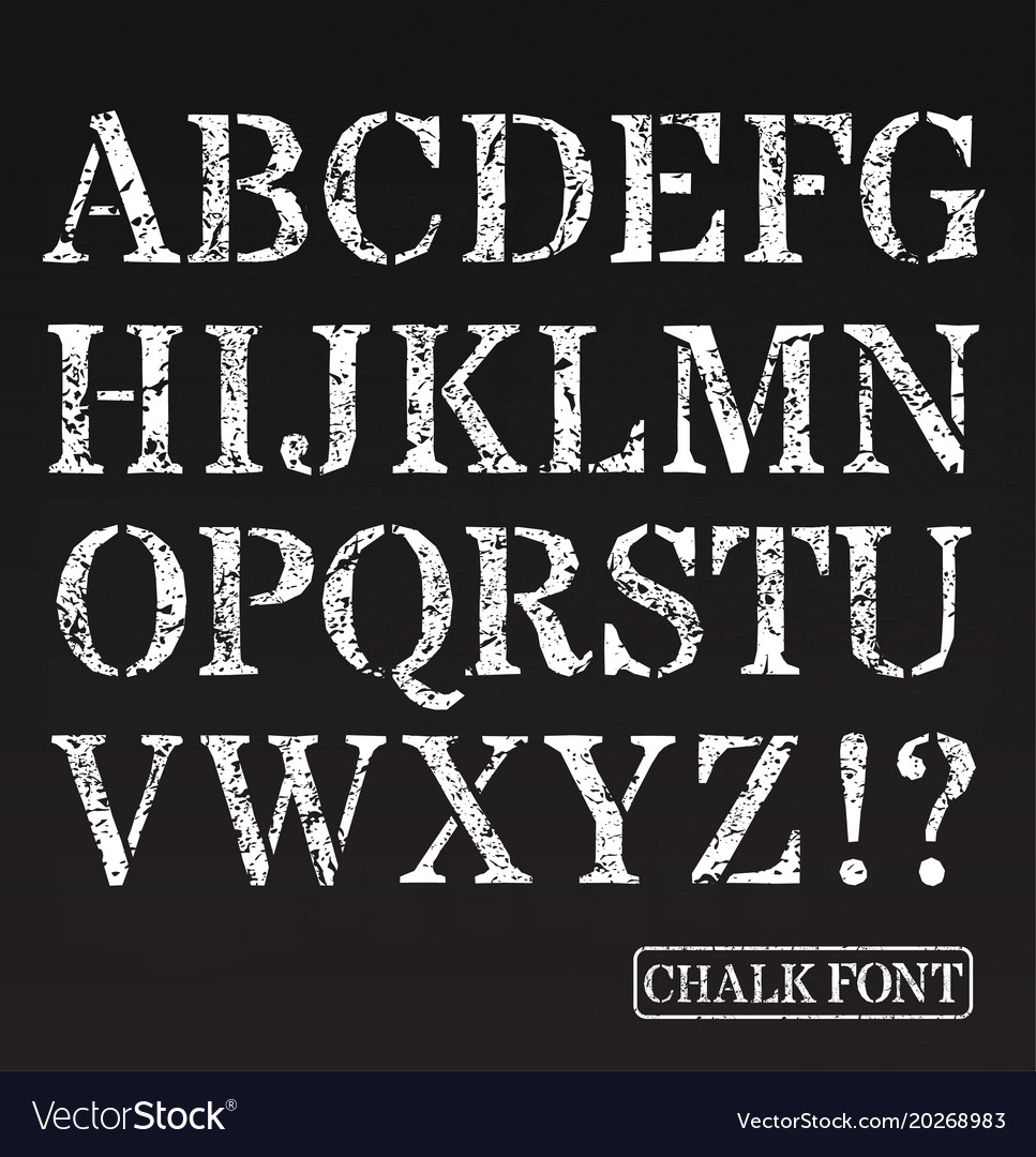 Font Royalty Free Vector Image - VectorStock