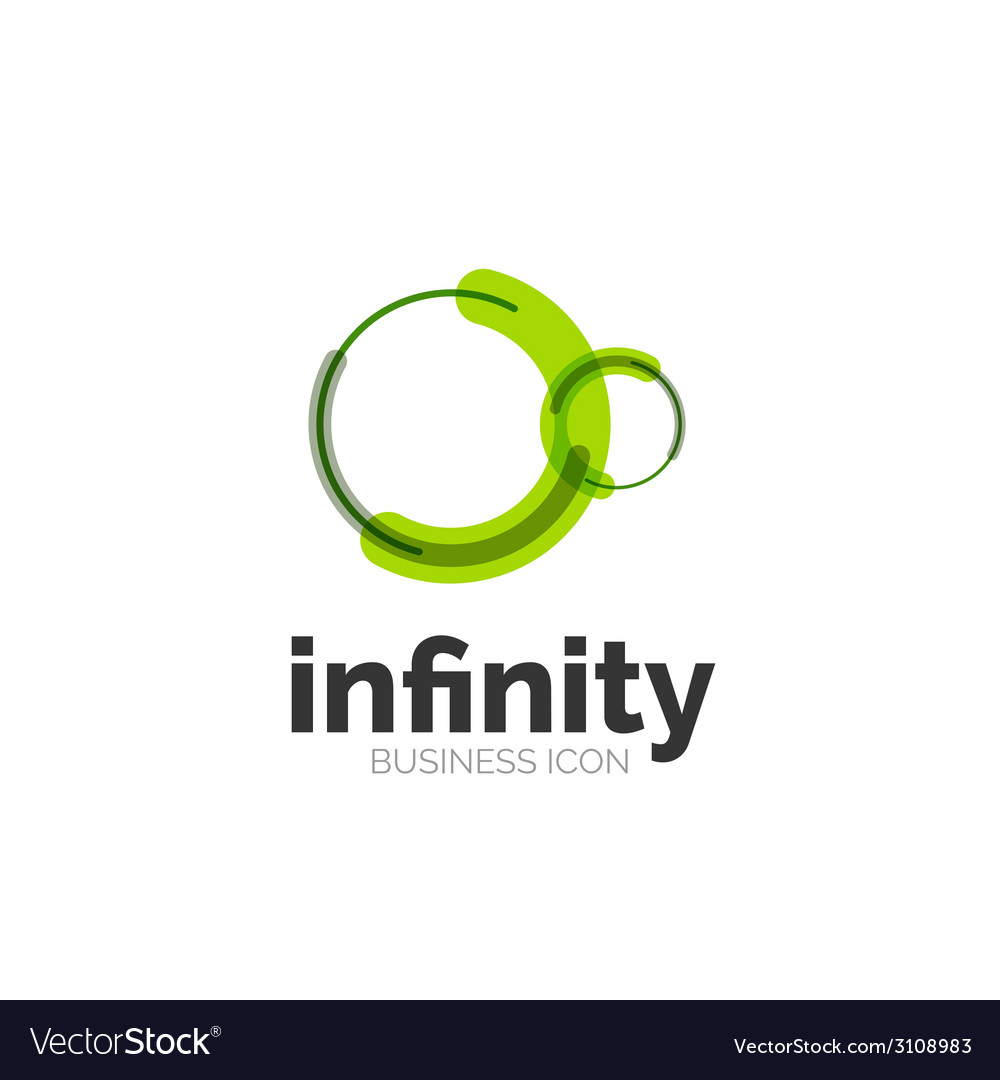 Loop infinity business icon Royalty Free Vector Image