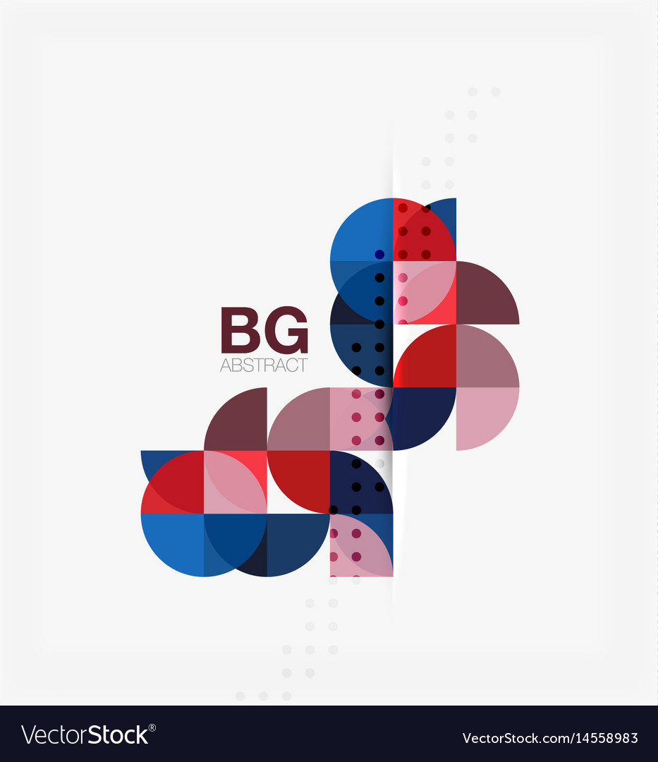 Minimalistic circle composition background Vector Image