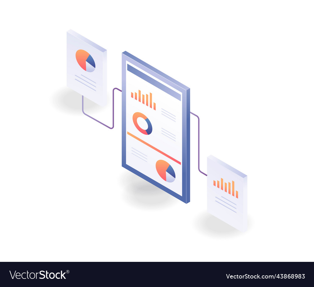 Network analysis data Royalty Free Vector Image