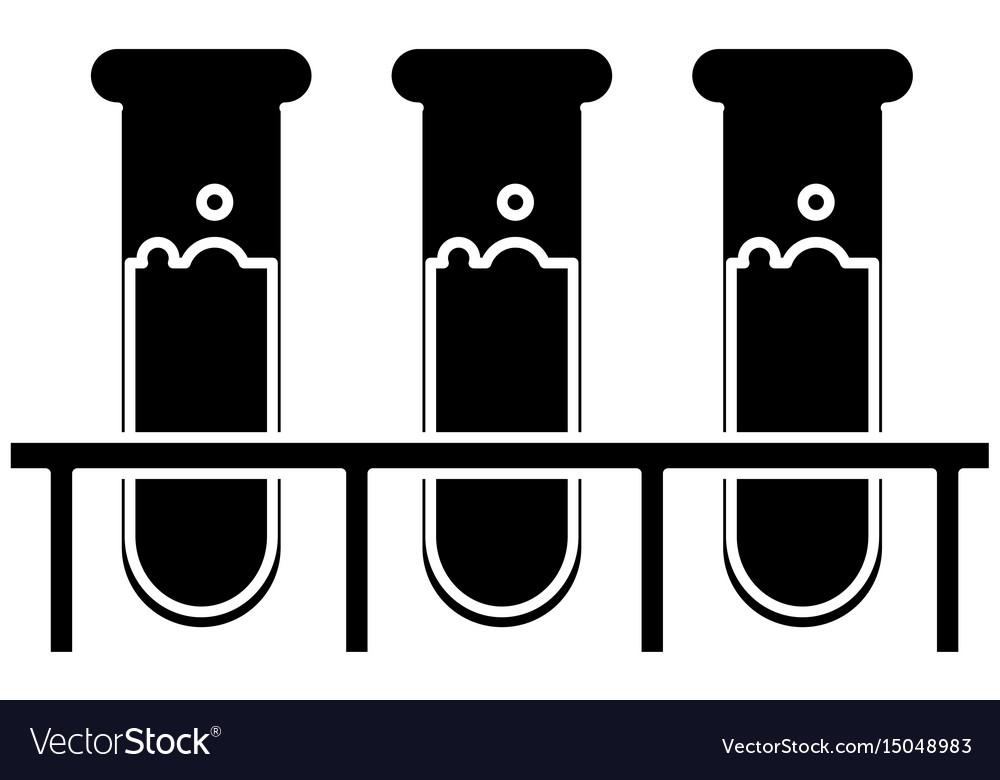 Test tubes icon Royalty Free Vector Image - VectorStock