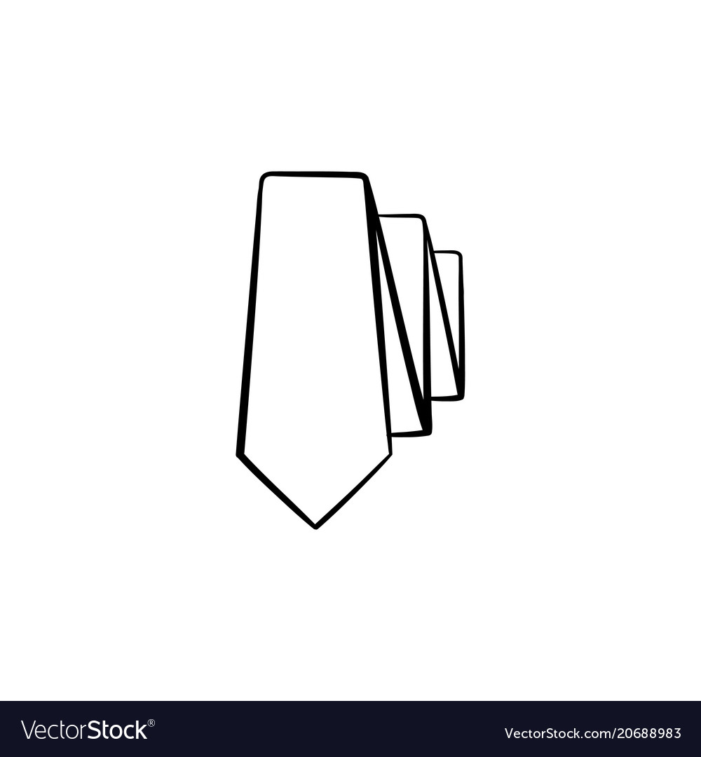 Tie hand drawn sketch icon Royalty Free Vector Image Tie hand drawn sketch icon Royalty Free Vector Image