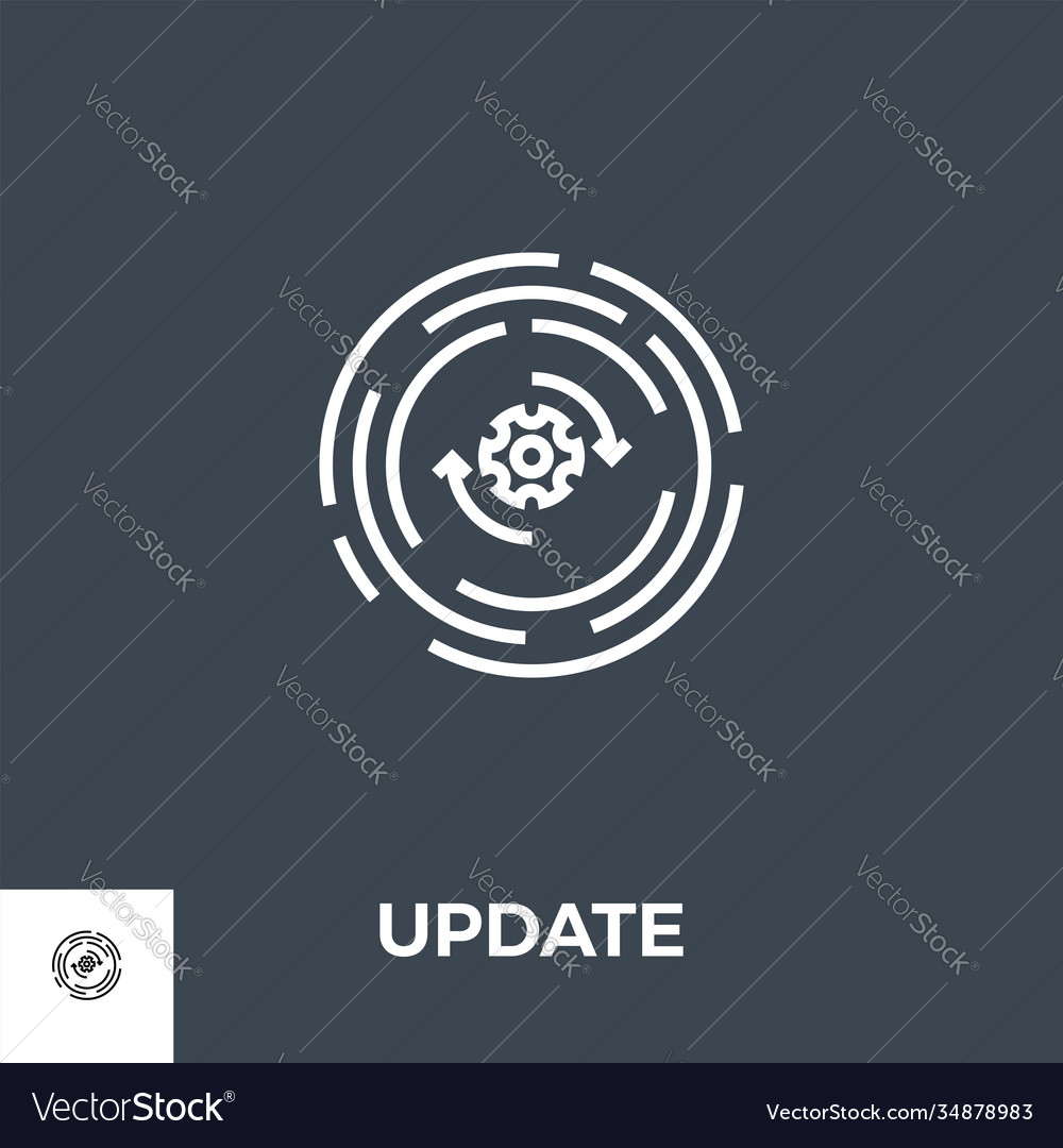 Update line icon Royalty Free Vector Image - VectorStock