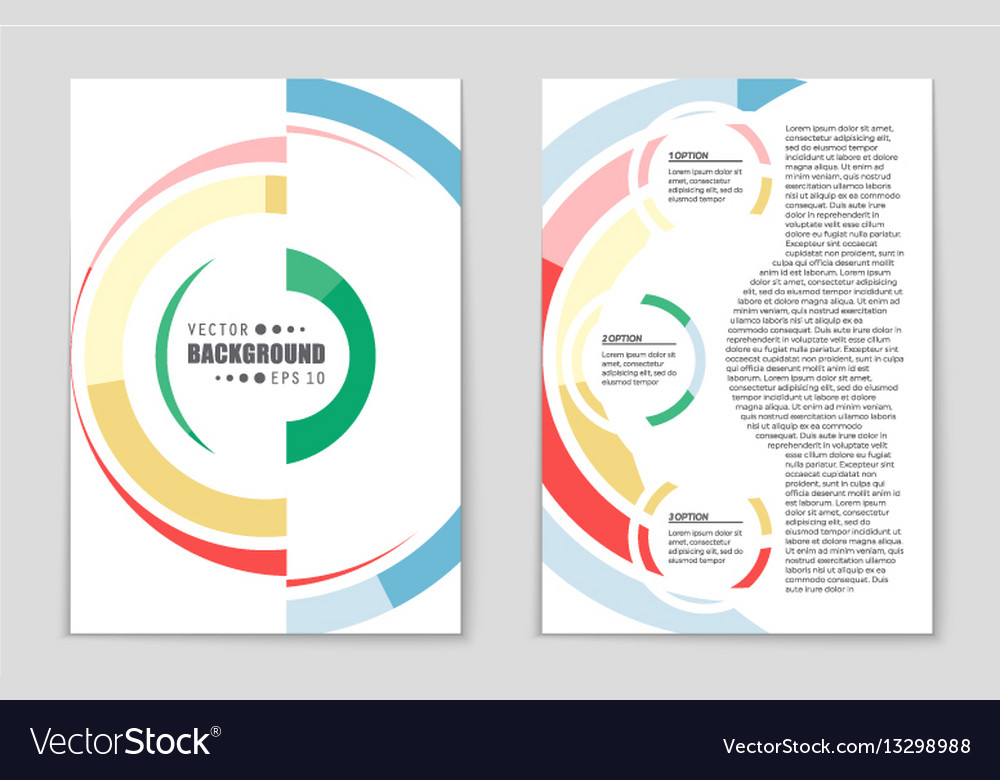 Abstract layout background set for art Royalty Free Vector