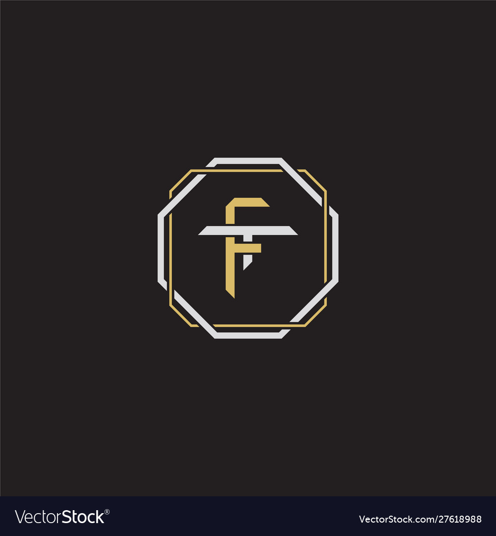 Ft initial letter overlapping interlock logo Vector Image