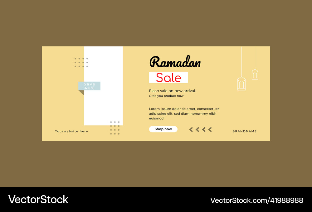 Ramadan creative sale design Royalty Free Vector Image