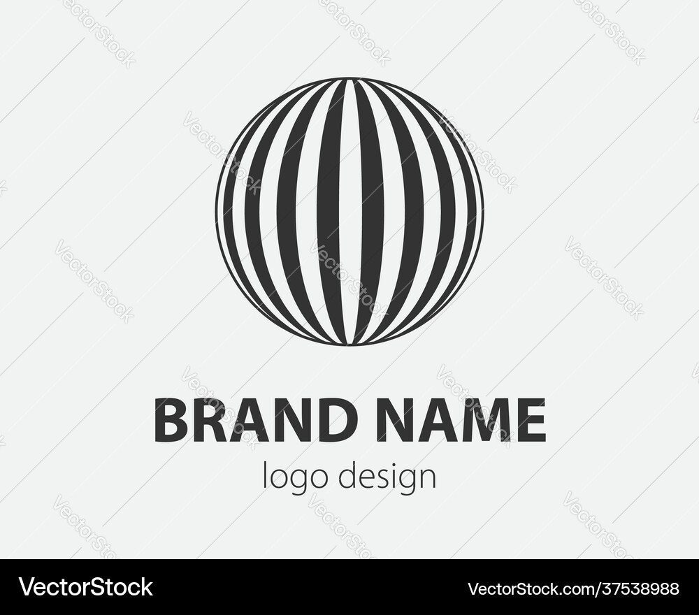 Sphere logo design template for business global Vector Image
