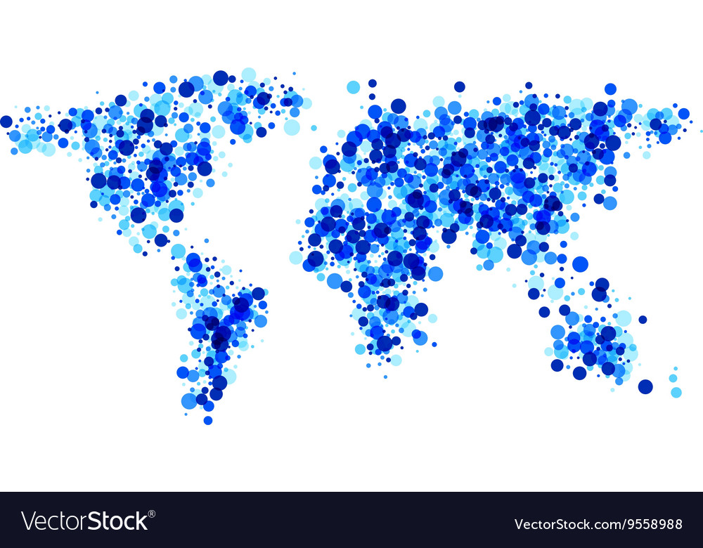 World abstract map Royalty Free Vector Image - VectorStock