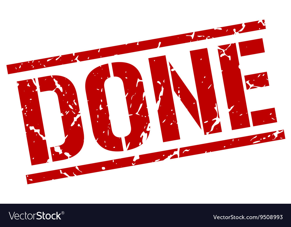 Done stamp Royalty Free Vector Image - VectorStock