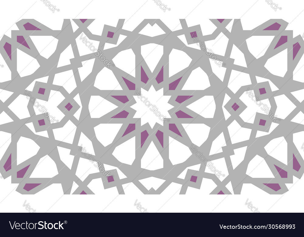 Islamic grid pattern Royalty Free Vector Image