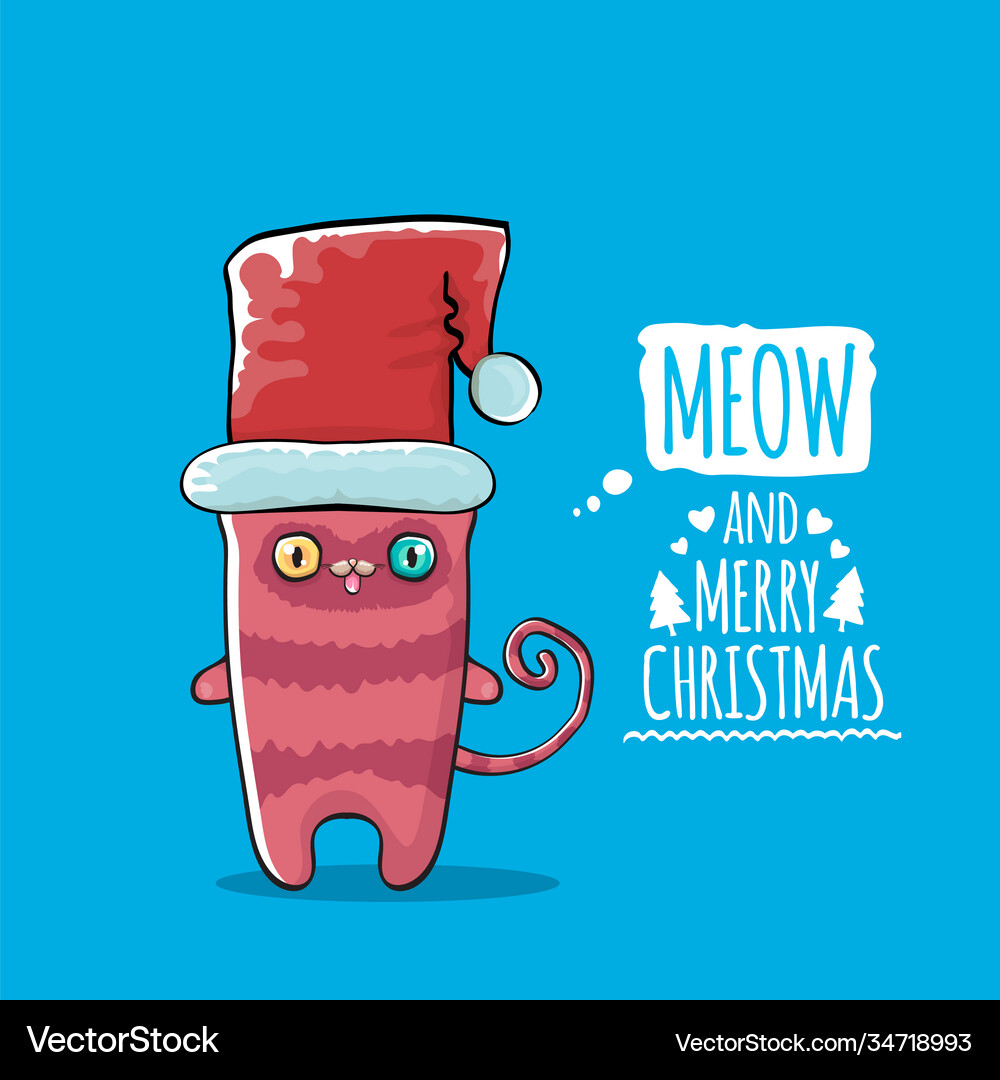 Merry christmas funky greeting card Royalty Free Vector