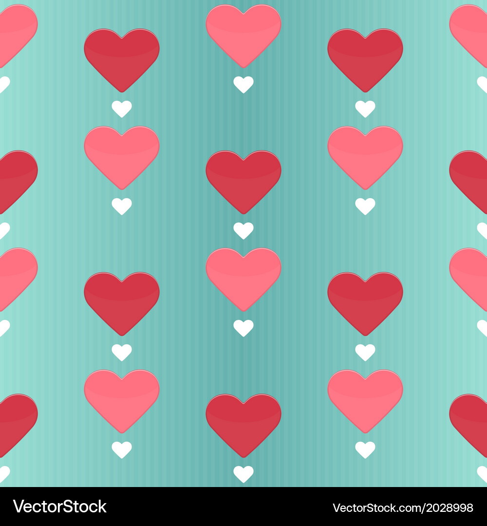 Seamless pattern with many sweet hearts Royalty Free Vector