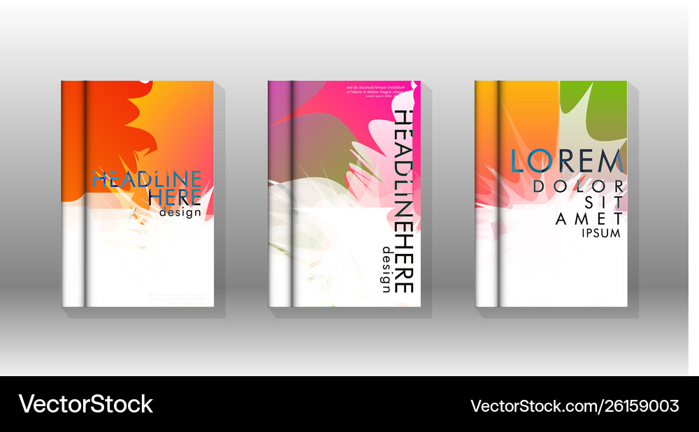 Design background cover with colorful abstract Vector Image