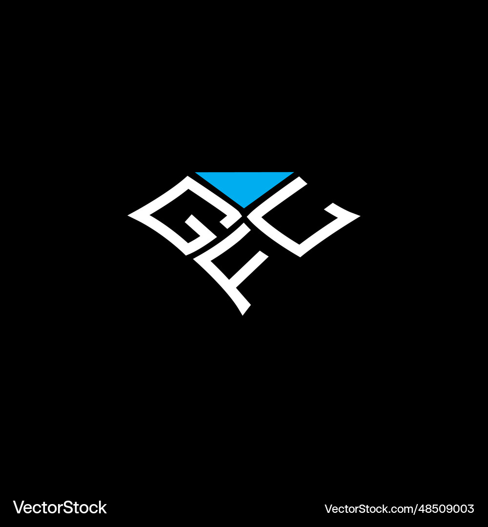 Gfl letter logo design simple and modern Vector Image