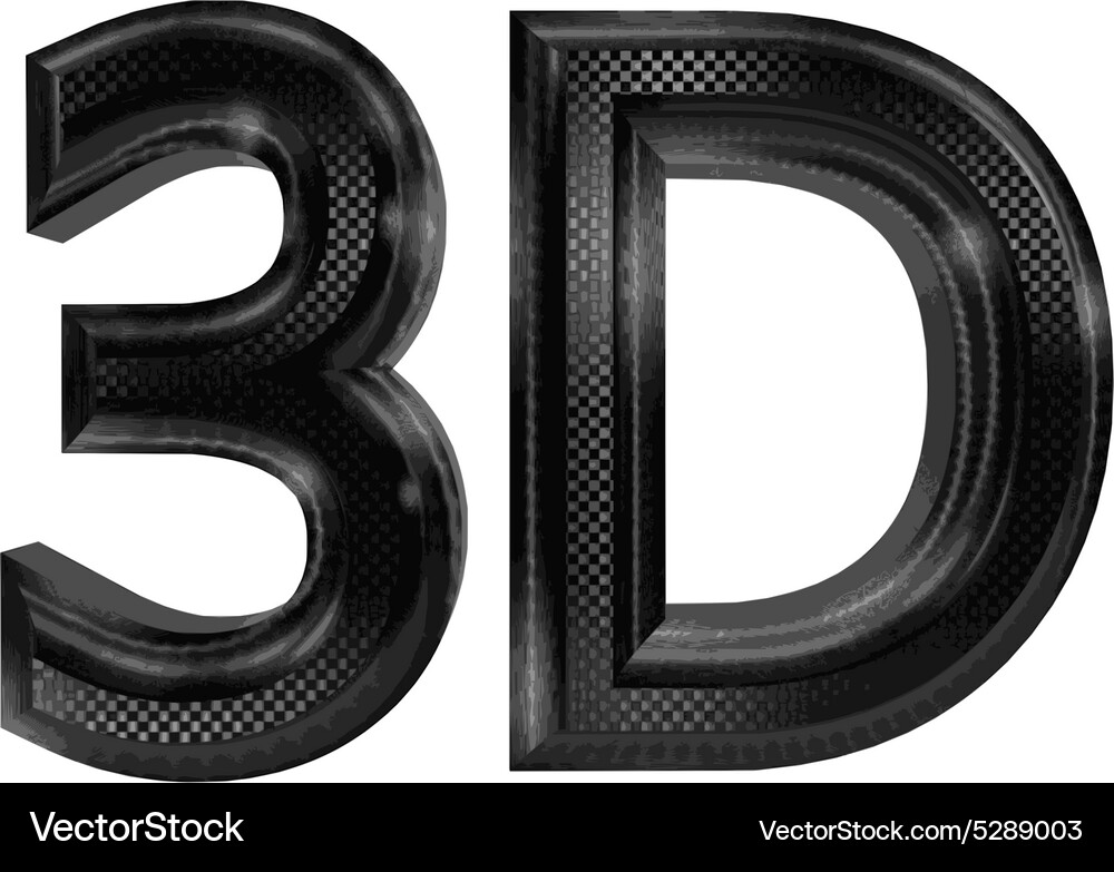 3d Black Logo