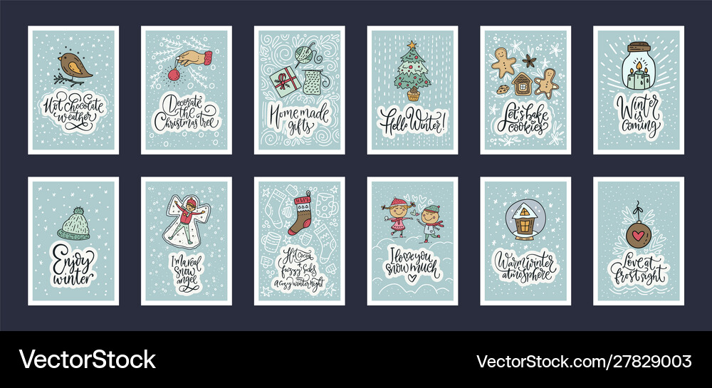 Huge clip art christmas collection Royalty Free Vector Image