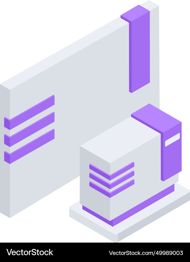 Isometric style advertising billboards icon Vector Image