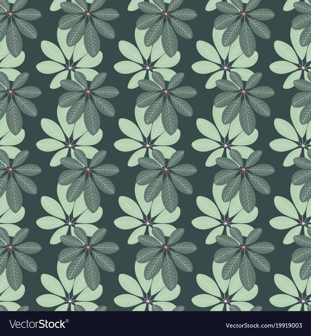 Leafy seamless pattern Royalty Free Vector Image