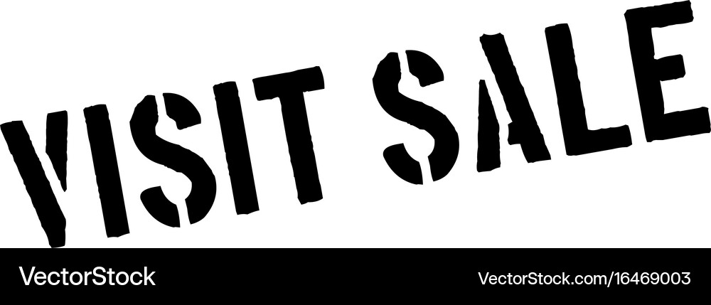 Visit sale rubber stamp Royalty Free Vector Image