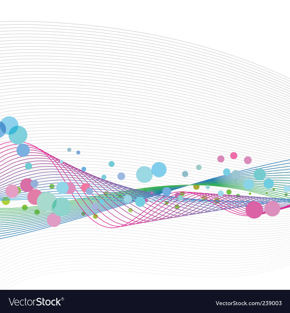 Waveform dots Royalty Free Vector Image - VectorStock