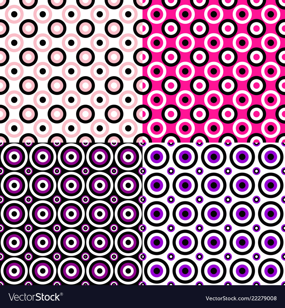 Abstract repeating circle pattern background Vector Image