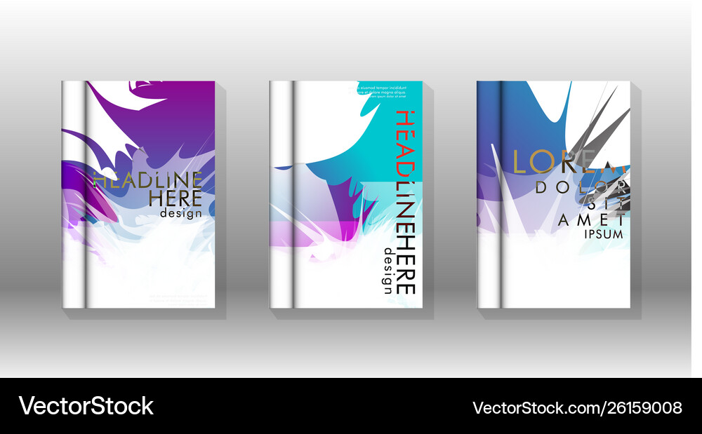 Design background cover with colorful abstract Vector Image