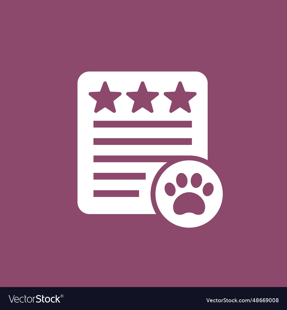 Dog Pet Rating Or Score Icon Royalty Free Vector Image dog-pet-rating-or-score-icon-royalty-free-vector-image