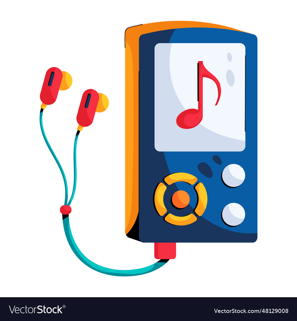 Mp3 player Royalty Free Vector Image - VectorStock
