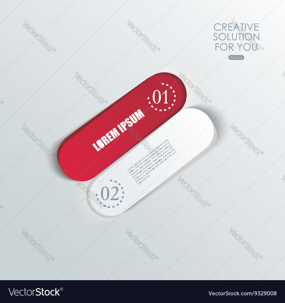 Option flaps Royalty Free Vector Image - VectorStock