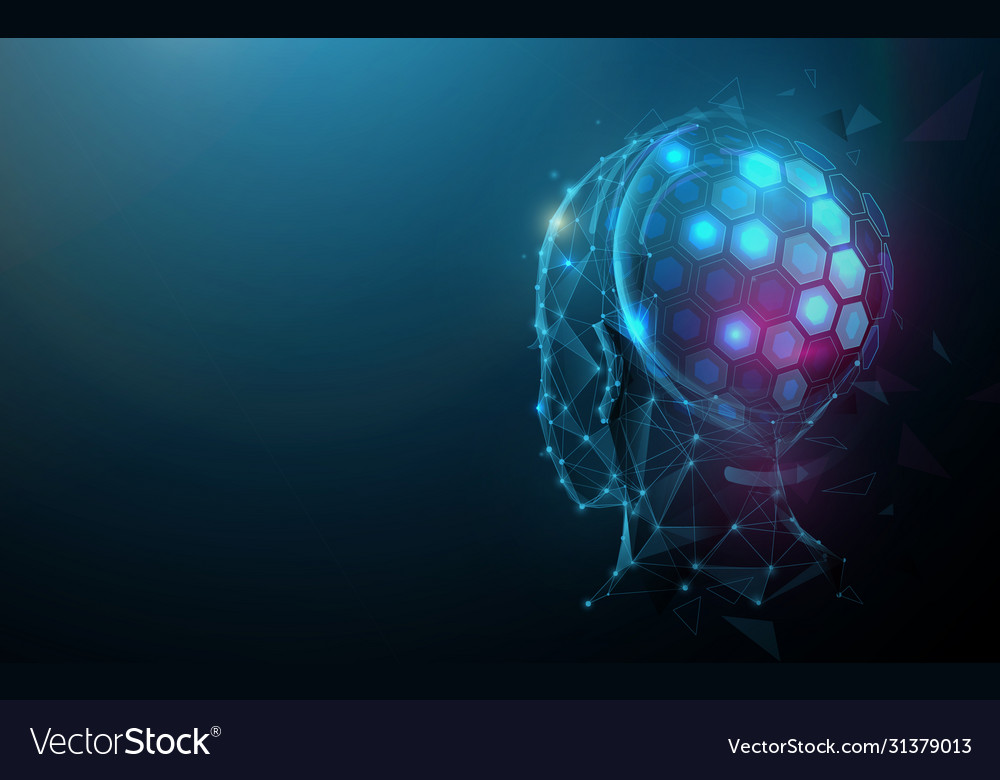 Ai artificial intelligence digital brain Vector Image