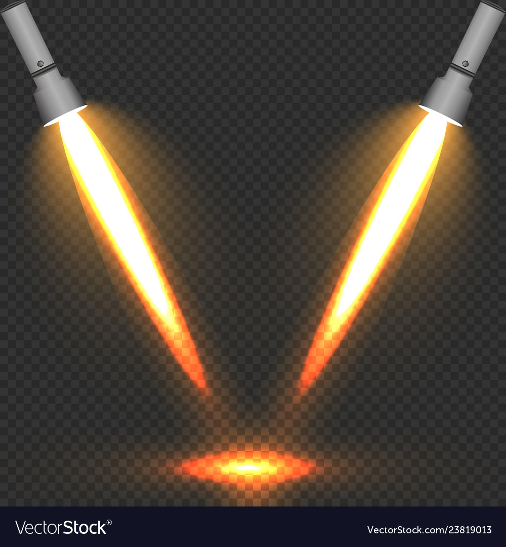 Flashlight and a ray Royalty Free Vector Image