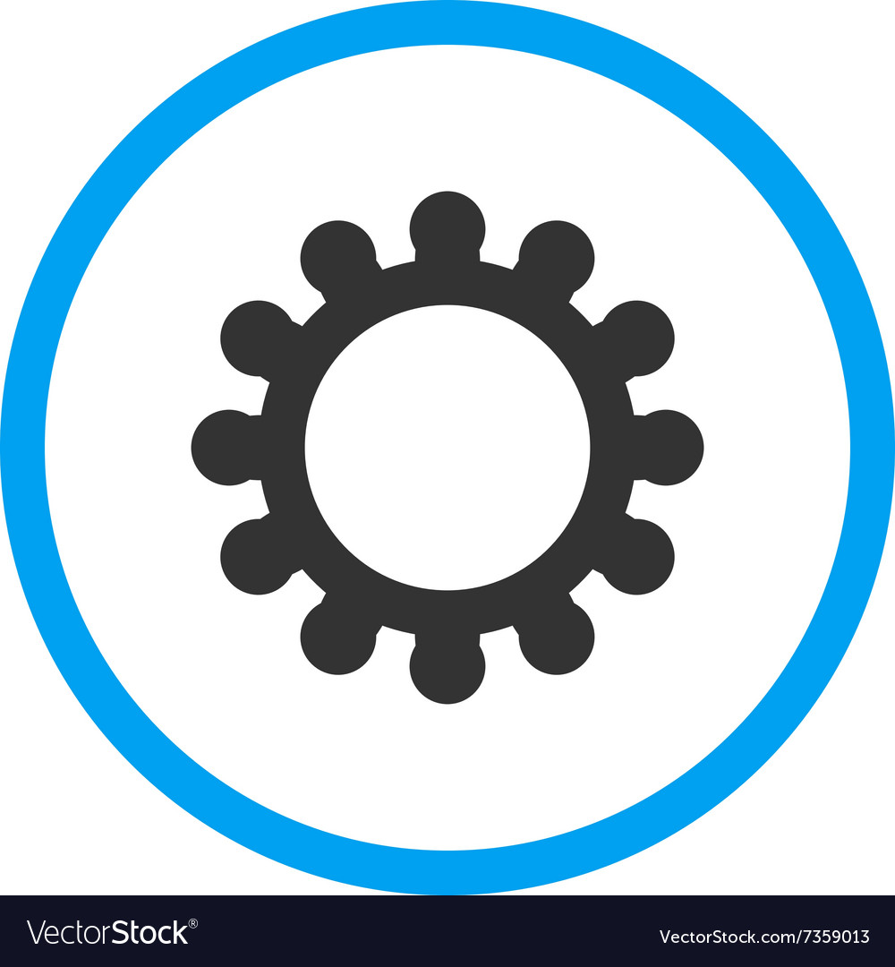 Gear rounded icon Royalty Free Vector Image - VectorStock