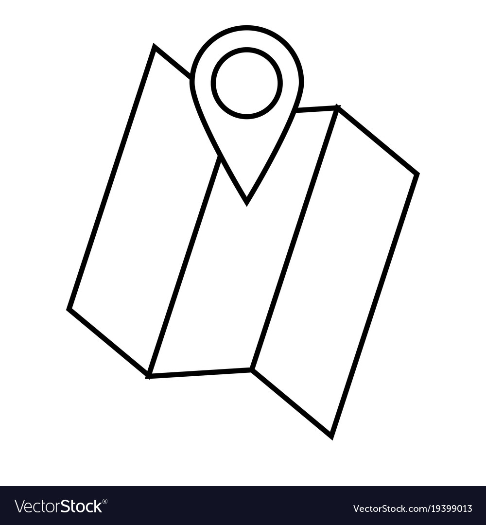 Google map location navigation position icon Vector Image