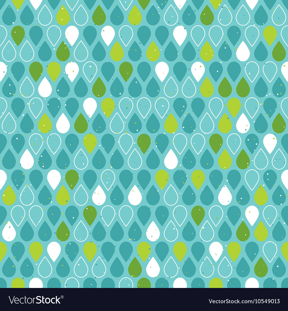 Multicolor raindrops seamless pattern Royalty Free Vector