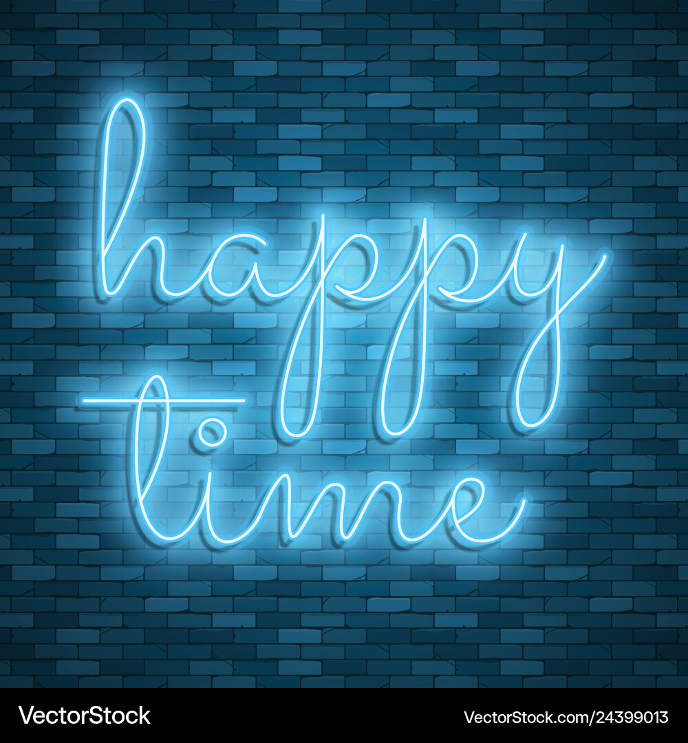 Neon light lettering stock color design Royalty Free Vector