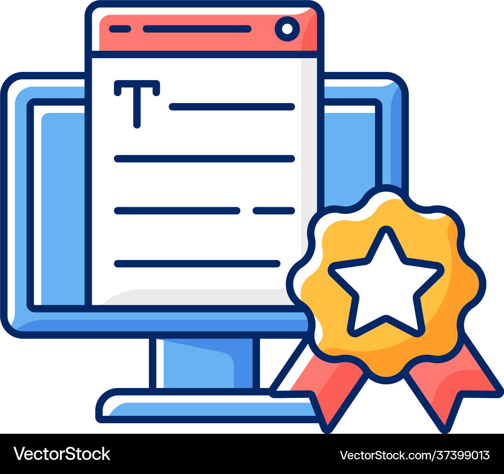 Professionalism rgb color icon Royalty Free Vector Image