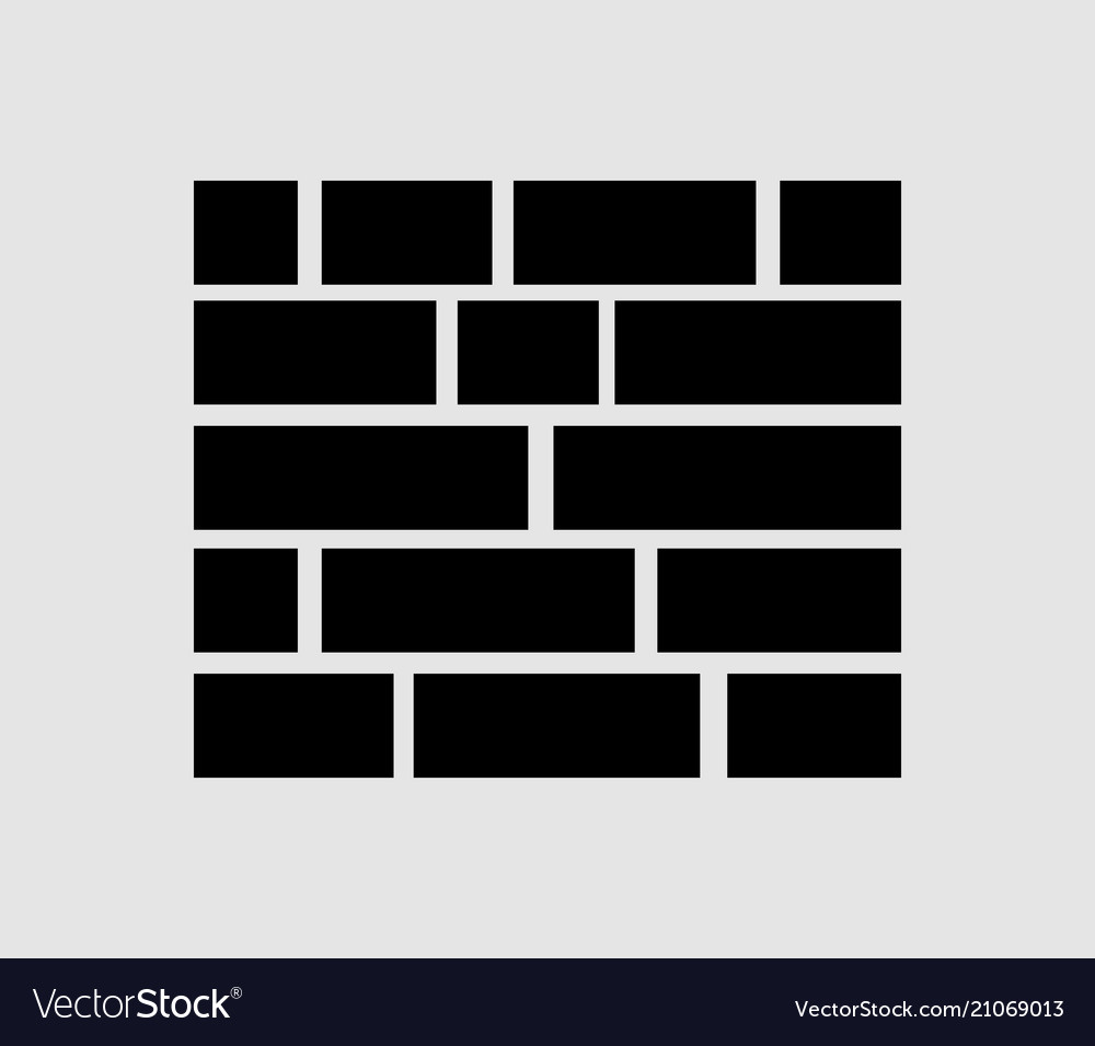 Wall icon Royalty Free Vector Image - VectorStock