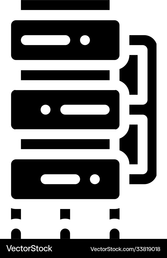 Brazier equipment glyph icon symbol Royalty Free Vector