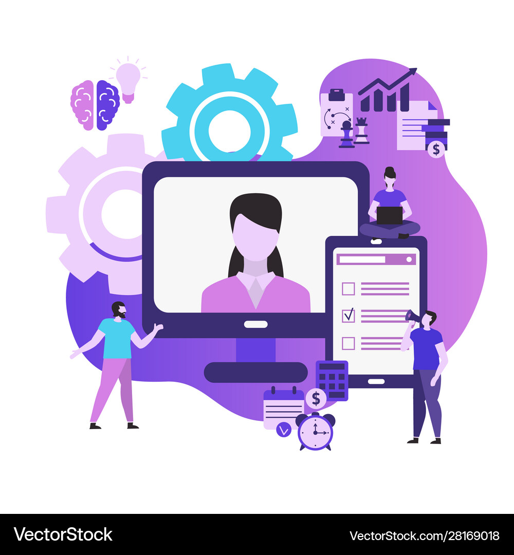 Business consulting concept consulting Royalty Free Vector