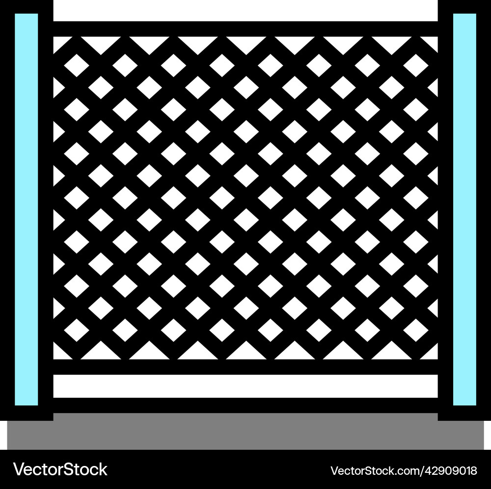 Chain fence color icon Royalty Free Vector Image