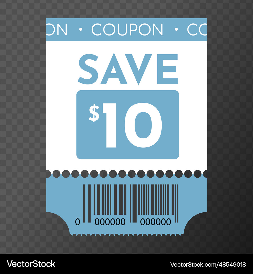 Coupon promotion sale Royalty Free Vector Image