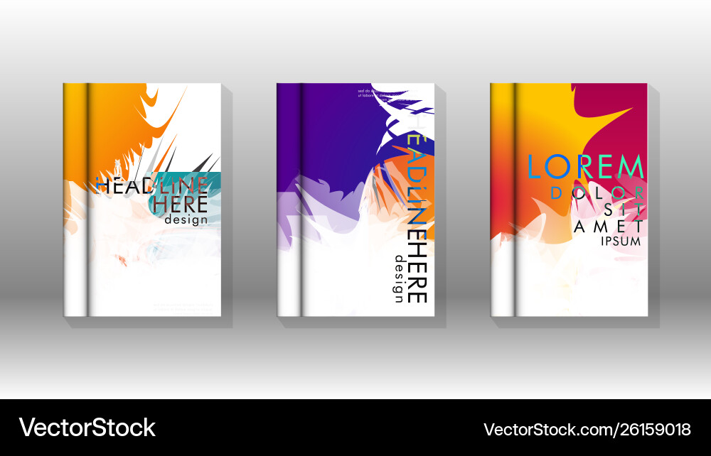 Design background cover with colorful abstract Vector Image