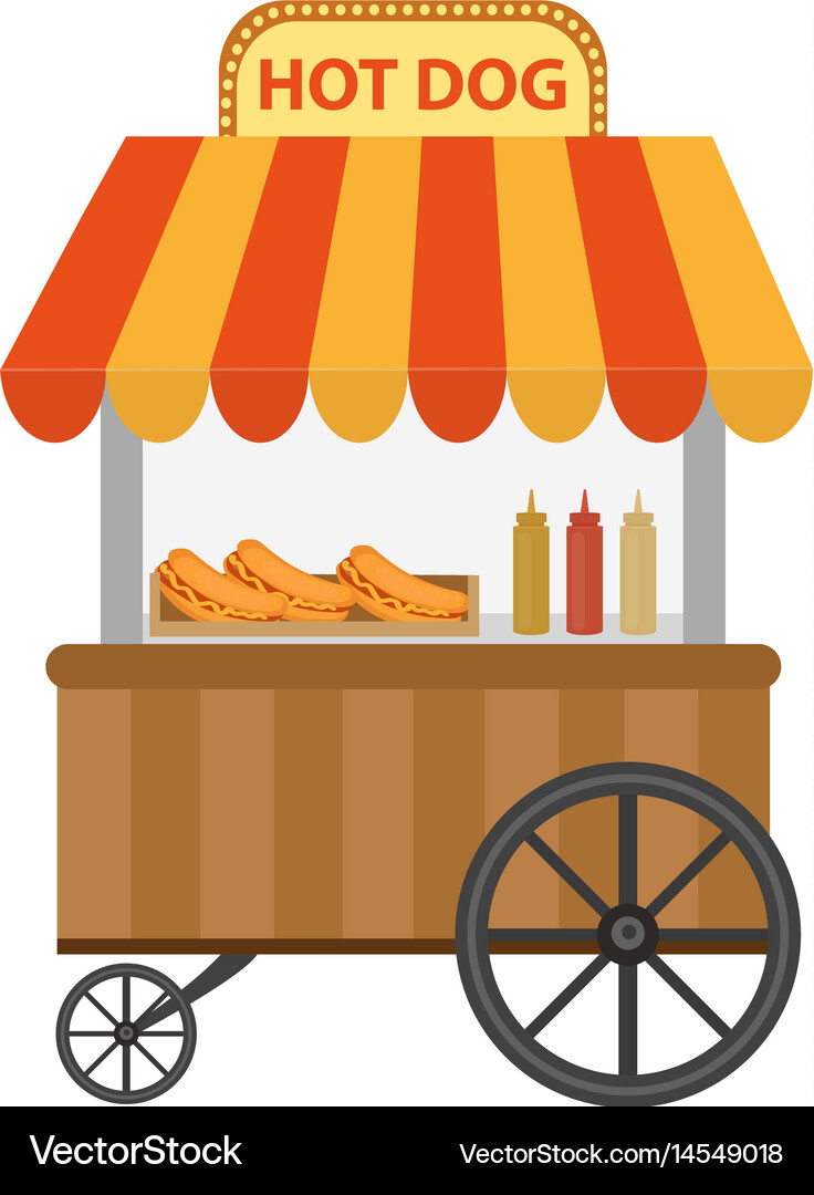Hot Dog Vendor Clip Art