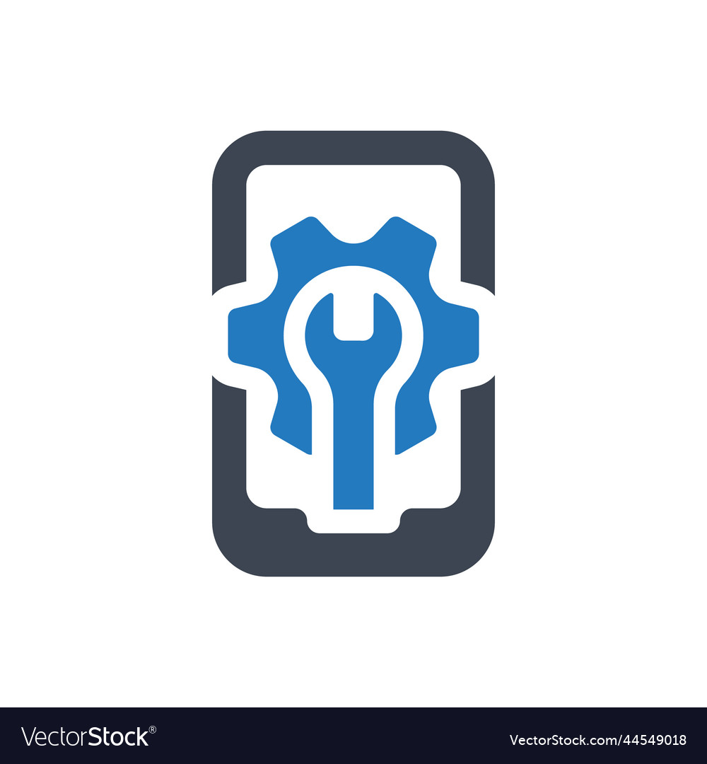 Mobile Configuration Icon Royalty Free Vector Image