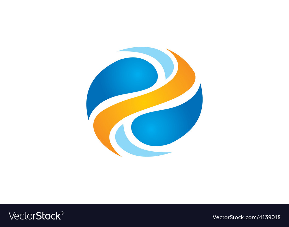 Round swirl logo Royalty Free Vector Image - VectorStock Round swirl logo Royalty Free Vector Image - VectorStock
