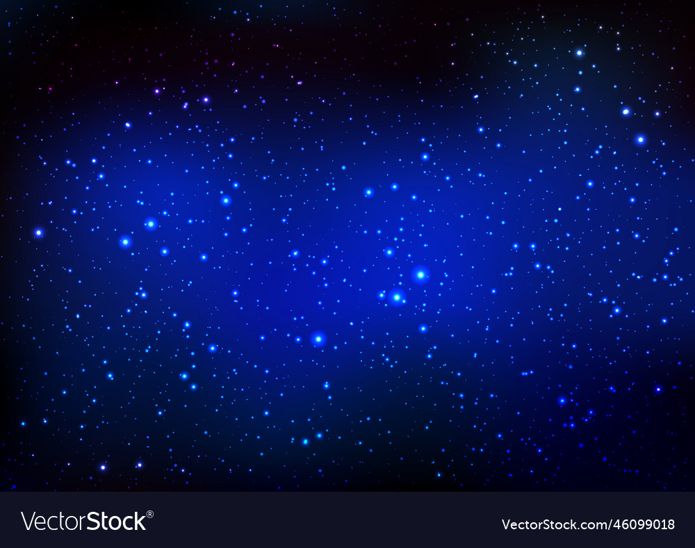 Starry night sky background Royalty Free Vector Image